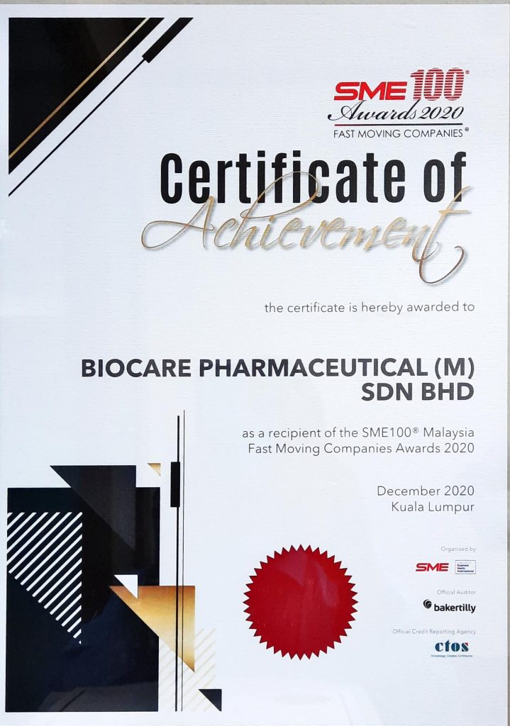 Awards – BioCare Group (M) Sdn Bhd