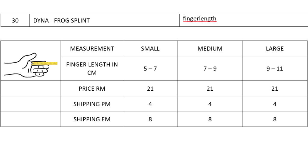 Frog Splint – Dyna – BioCare Group (M) Sdn Bhd